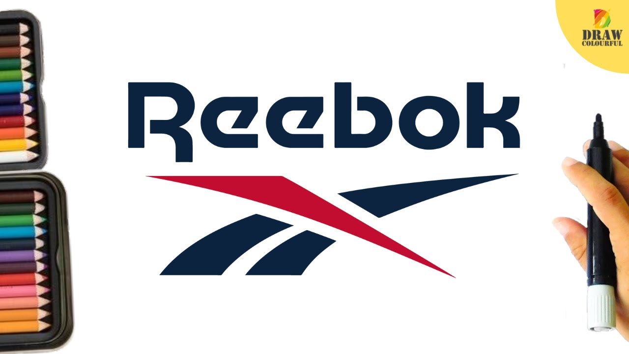Reebok Logo drawing | Coloring Reebok logo - YouTube