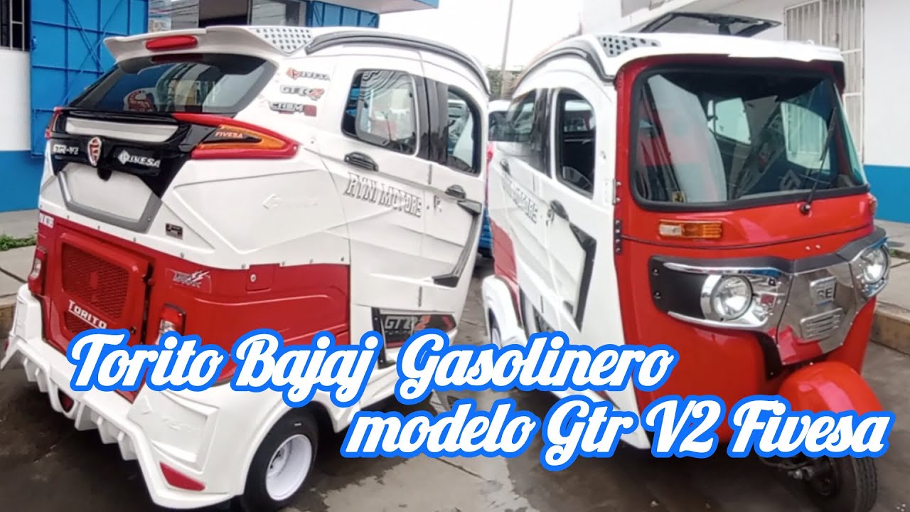 TORITO BAJAJ GASOLINERO MODELO GTR V2 FIVESA - YouTube
