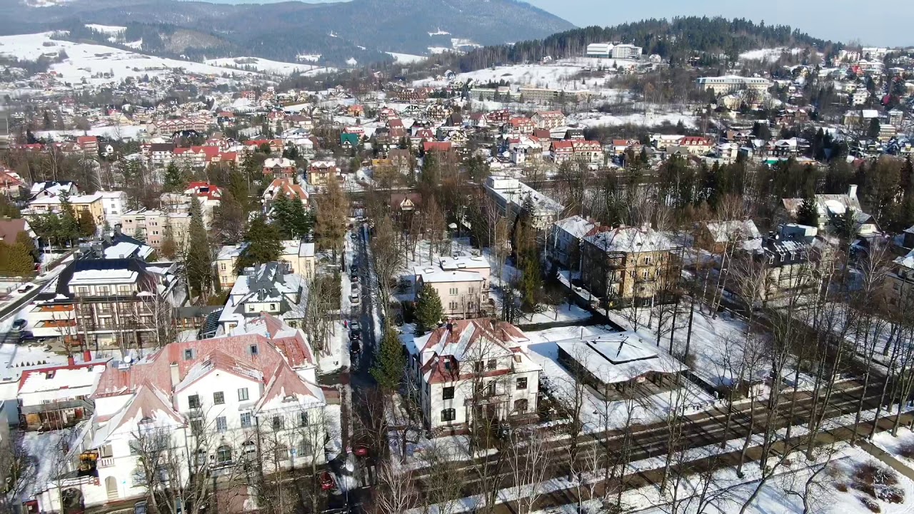 Rabka-Zdrój Park Zdrojowy 09.02.2020 - YouTube