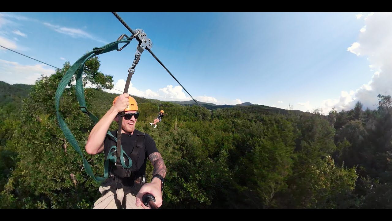Nacoochee Zip Line 360 Edit - YouTube