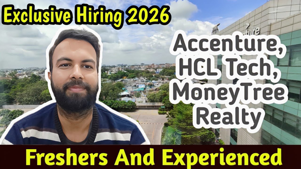 Freshers Jobs In 2026 | Accenture Hiring Freshers | MoneyTree Realty ...