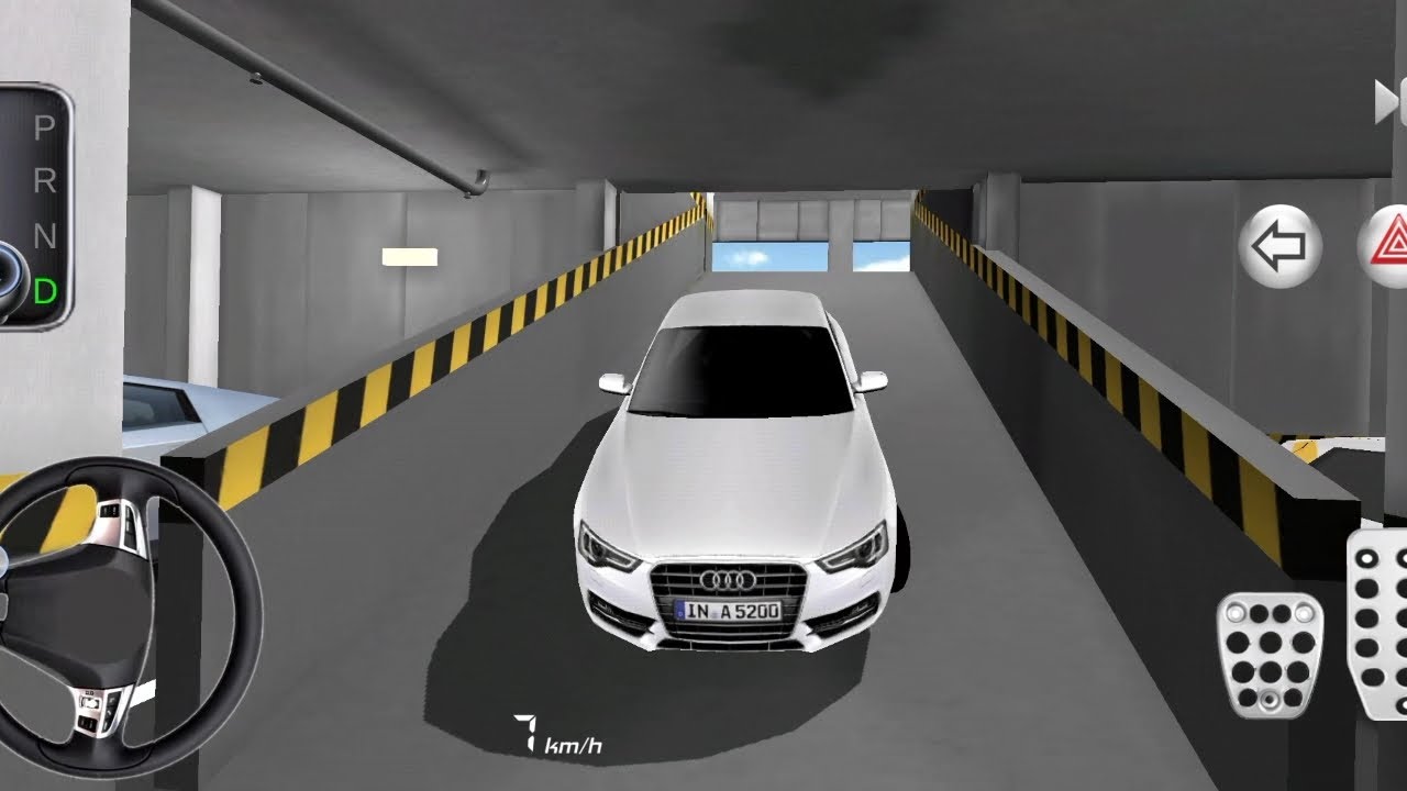Audi car driving on city roads - the real car driving _3d driving class ...