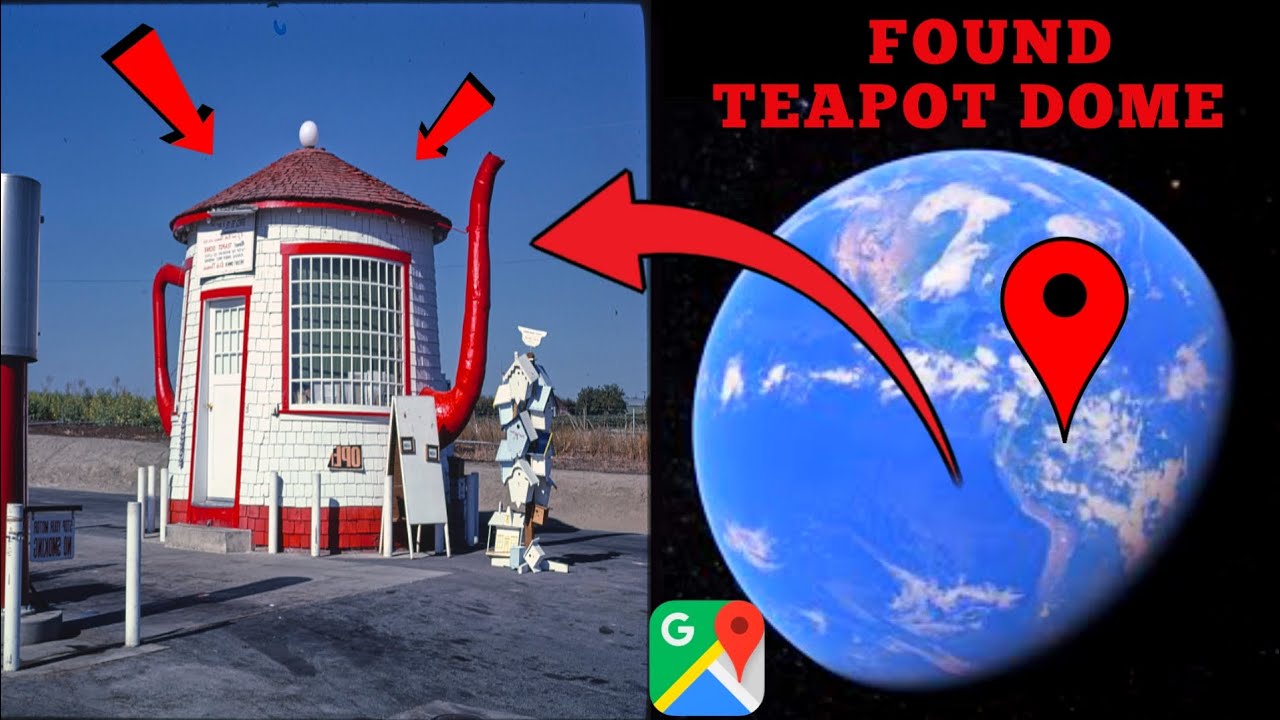 I Found Teapot Dome 😱 On Google Earth and Google Maps #googlemaps # ...