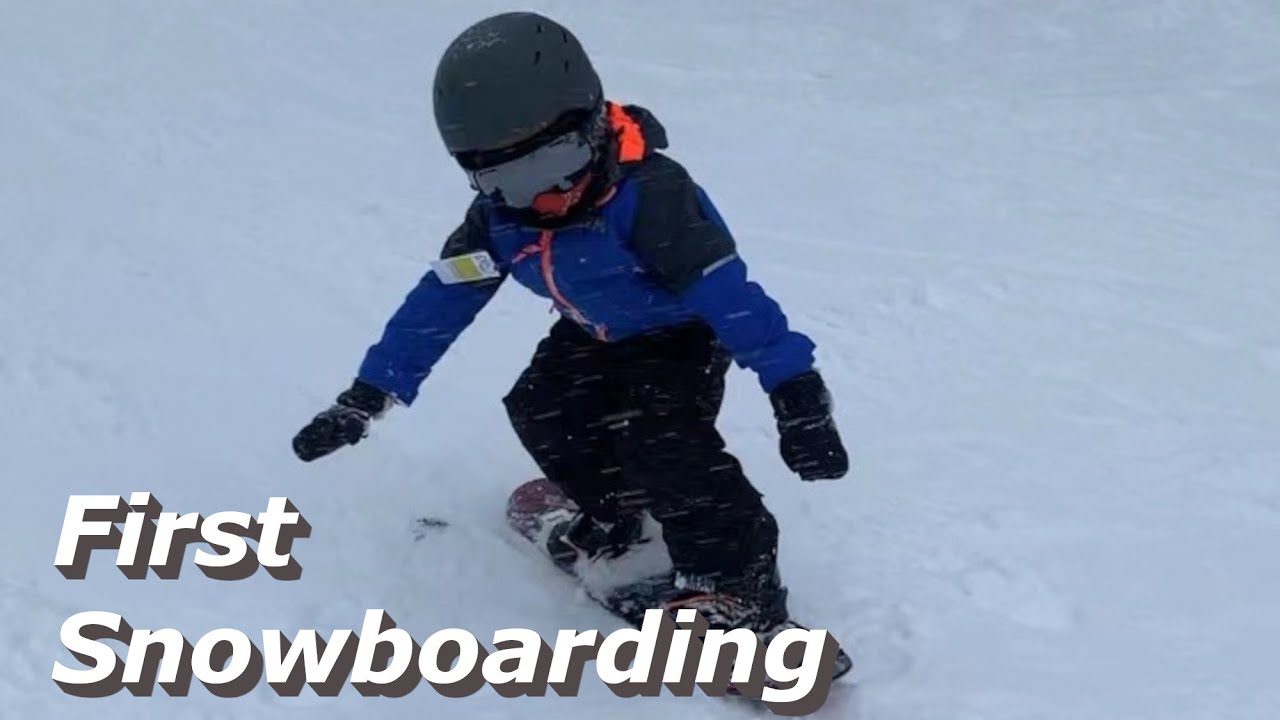First Snowboarding Lesson - YouTube