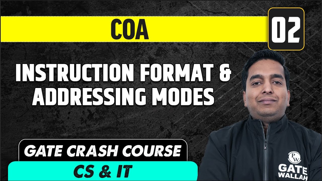 Coa 02 Instruction Format And Addressing Modes Cs And It Gate Crash