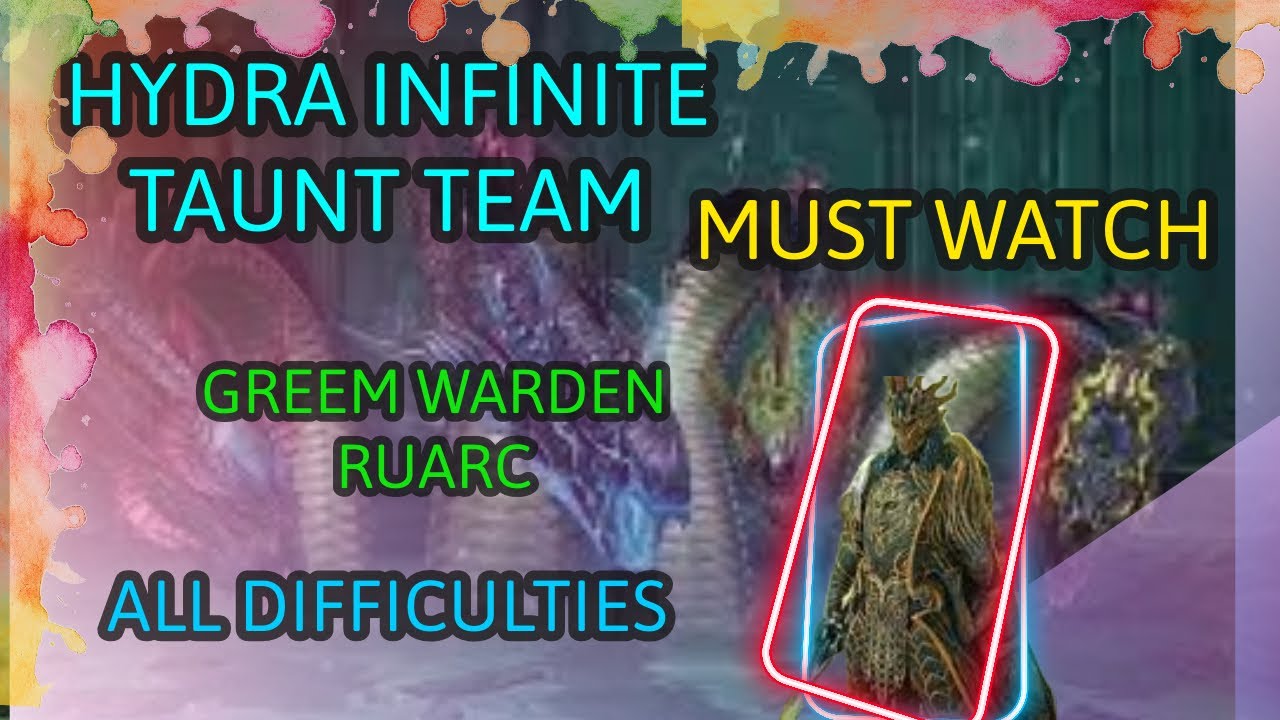 MUST WATCH INFINITE TAUNT team with GREEN WARDEN RUARC AND NIA RAID ...
