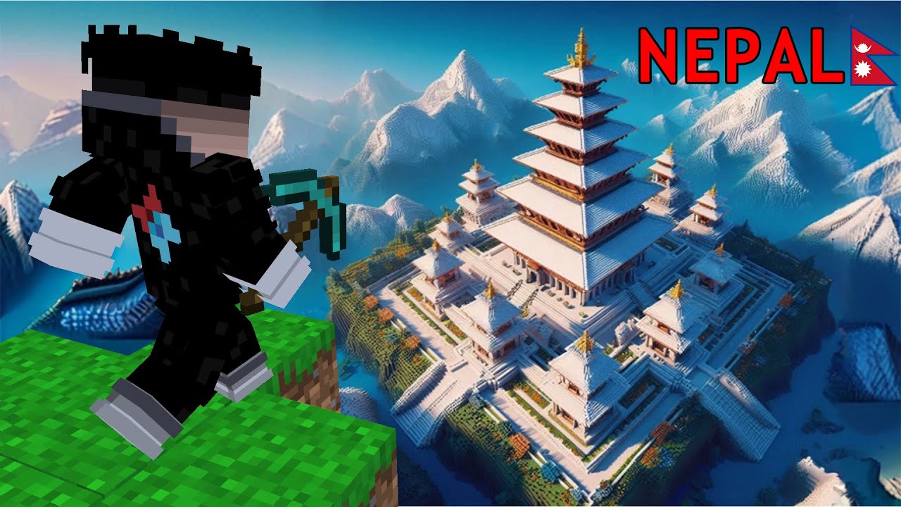 Building Nepali Style Temple In Minecraft. - YouTube