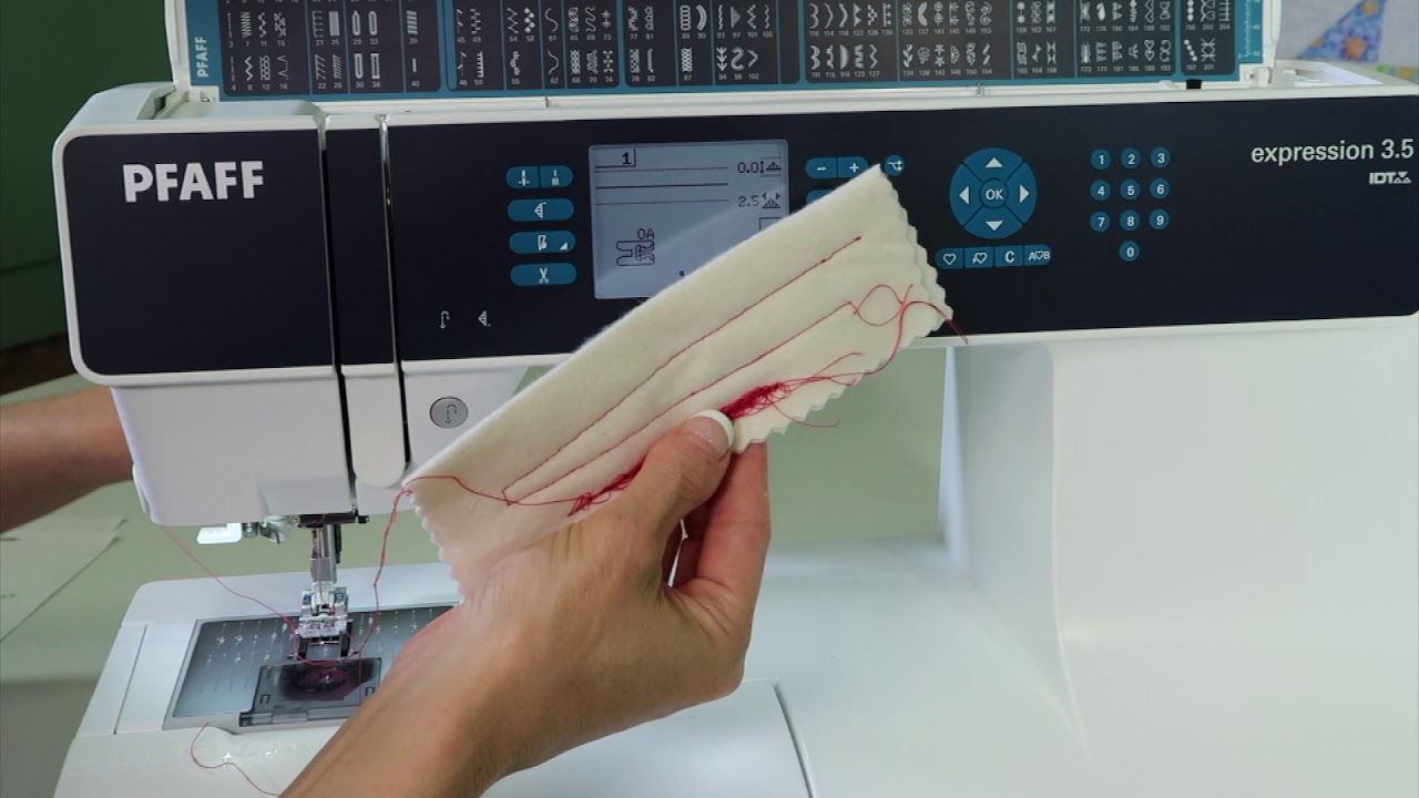 Pfaff expression 3.5 11 Tension Test - YouTube