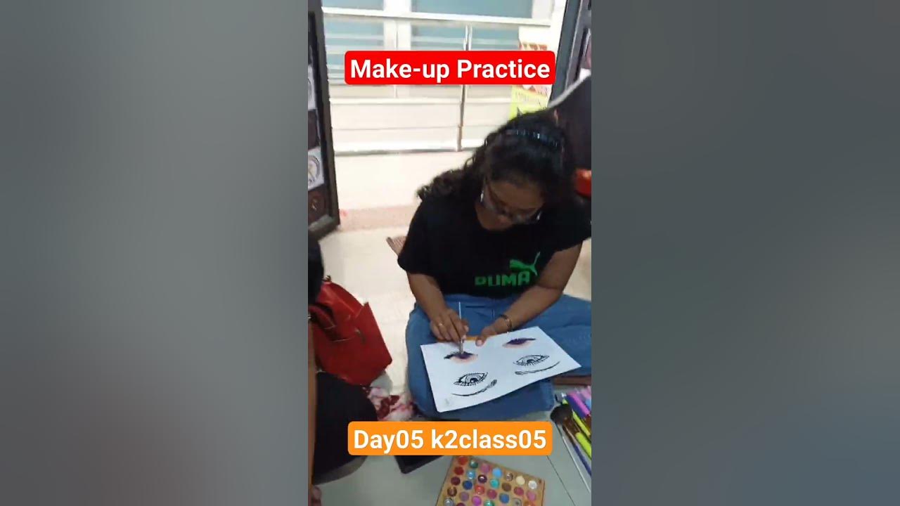 Make-up Practice Day05 k2class05 @k2beautybaar @k2beautycourse @jaldigitaladvertising - YouTube