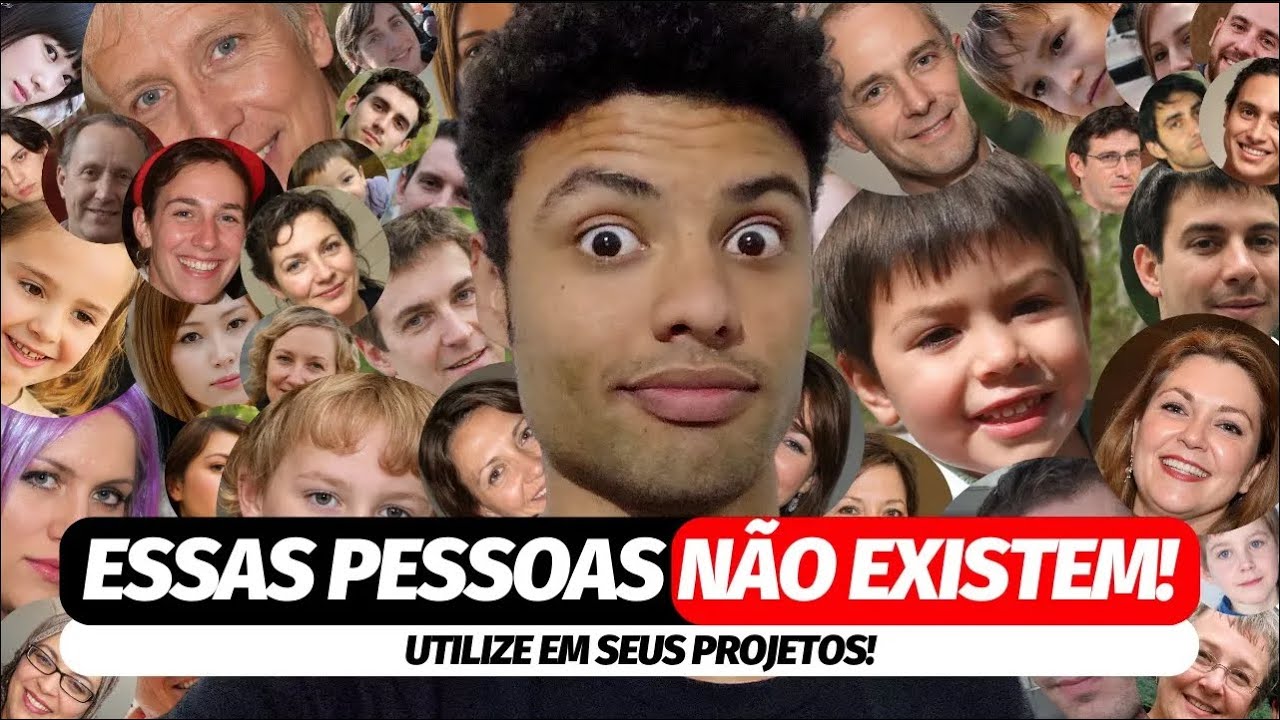 FOTOS DE PESSOAS QUE NÃO EXISTEM | Como GERAR Rosto de Pessoas que NÃO ...