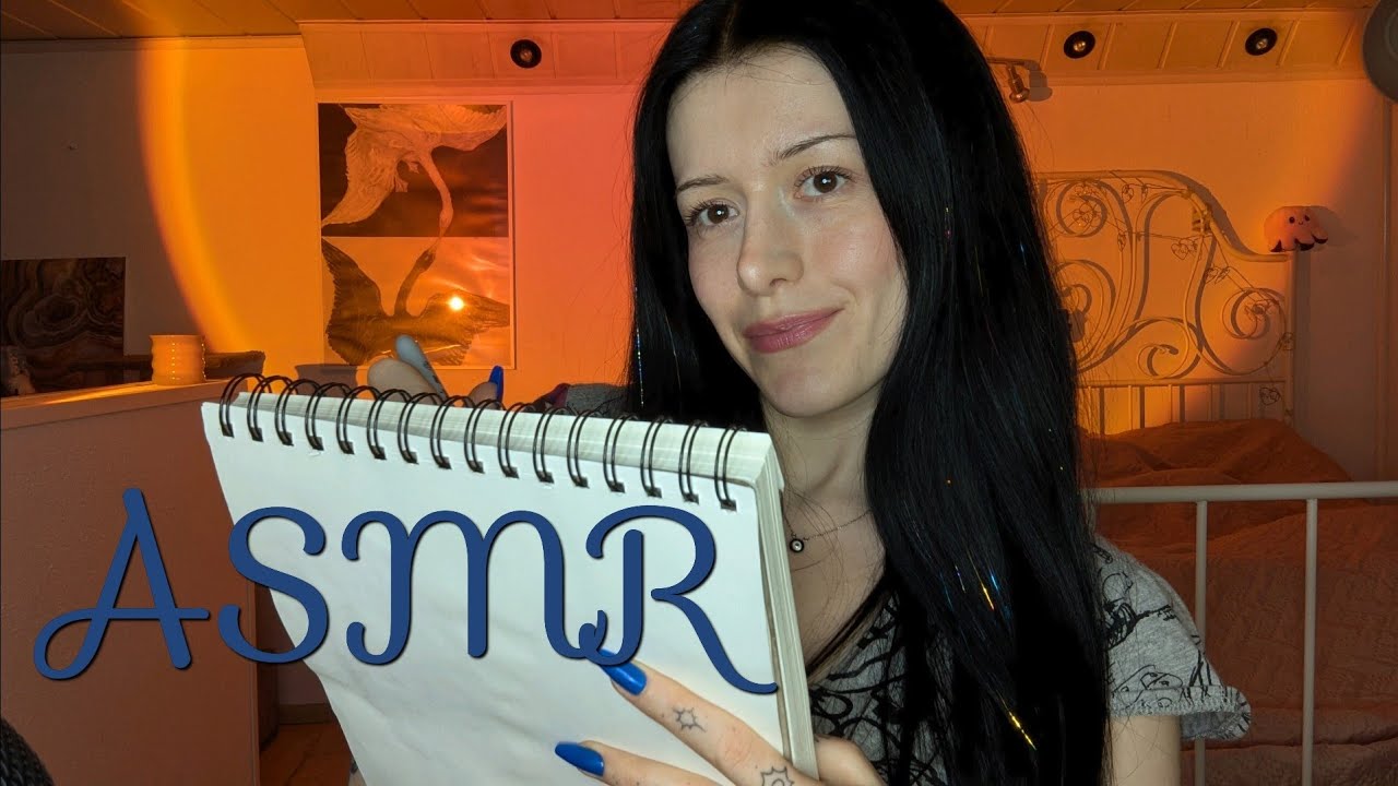 ASMR 💜 Roleplay - creating you (cutting and drawing sounds) - YouTube