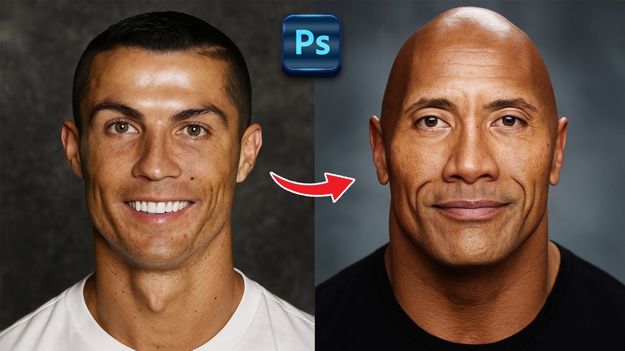Face swap Photoshop Tips and tricks - YouTube