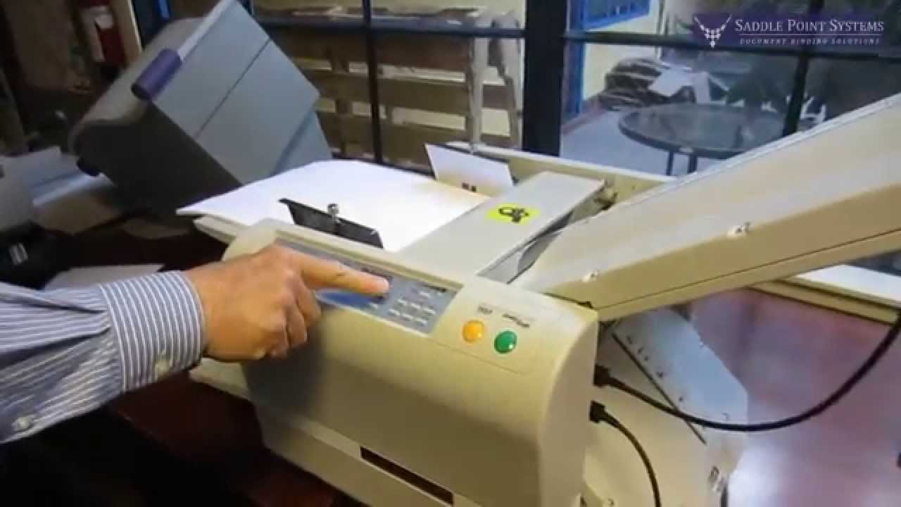 MBM 307A Automatic Programmable Folder - YouTube