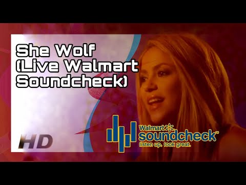 Shakira - She Wolf (Live Walmart Soundcheck) [HD Remastered] - YouTube