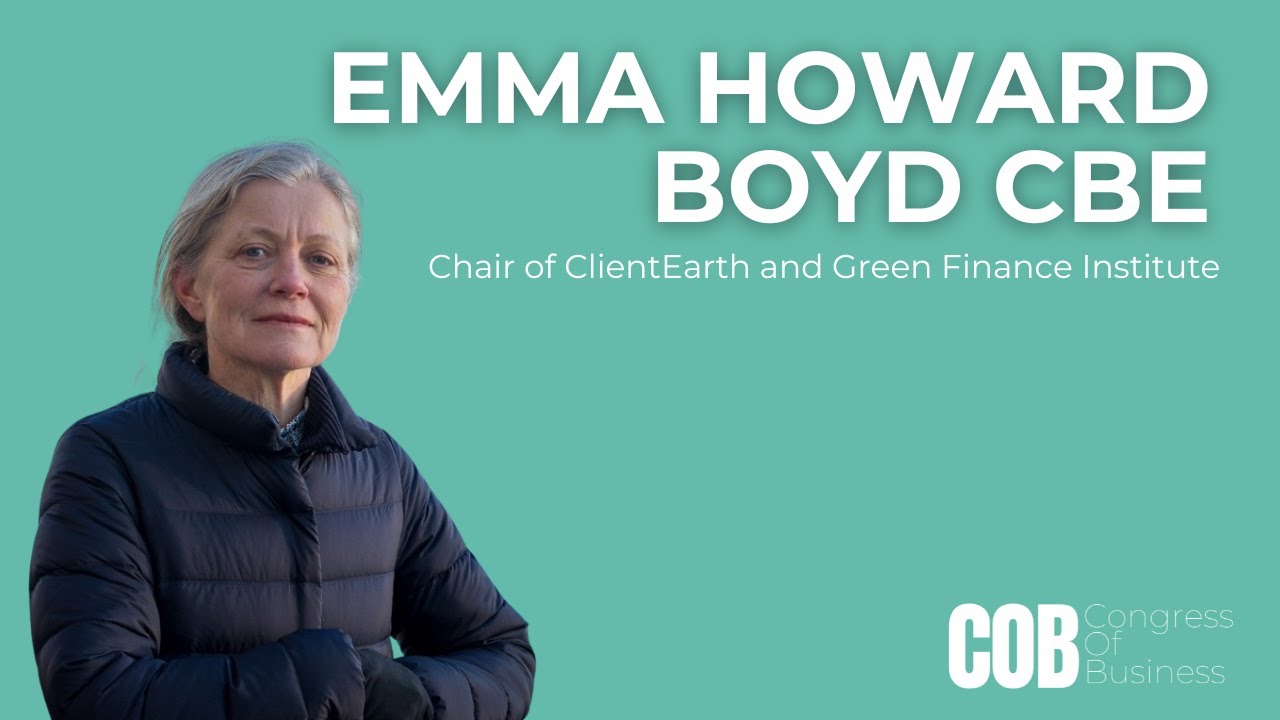 Emma Howard Boyd Talks Climate Resilience at COB24 - YouTube
