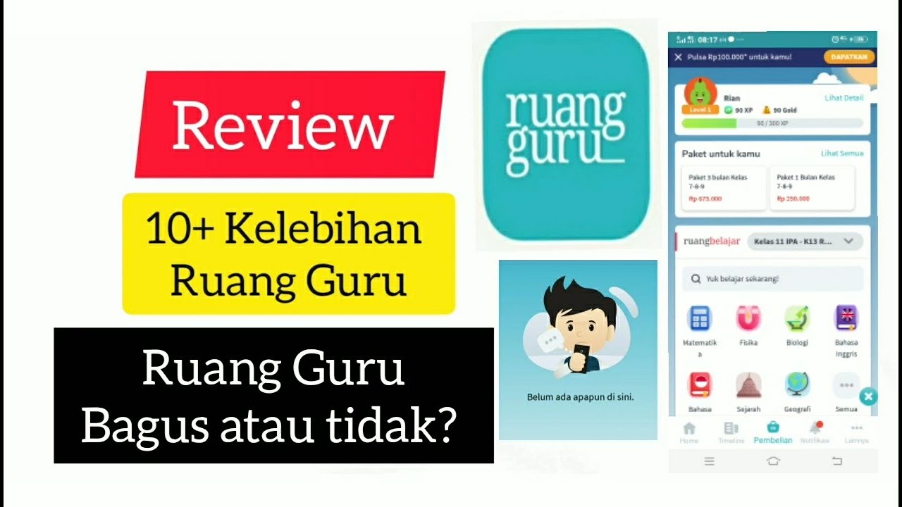 Review 10+ Kelebihan Ruang Guru - YouTube