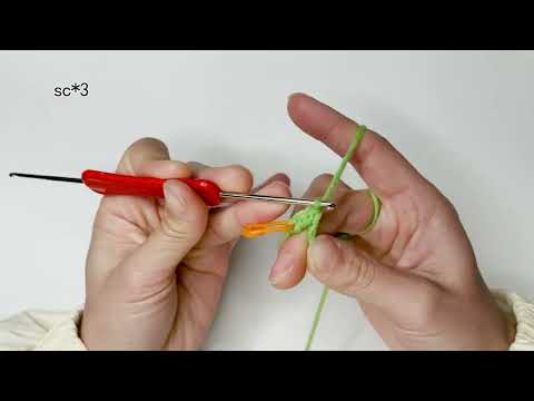 (Left-Hands)Slip ring & Slip Stitch-Make a Magic Ring