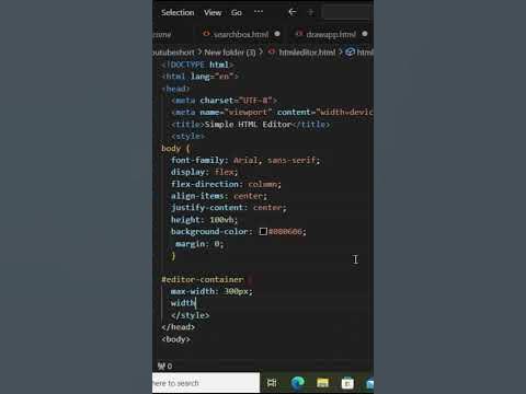 HTML Editor | HTML CSS JAVASCRIPT#SHORTS - YouTube