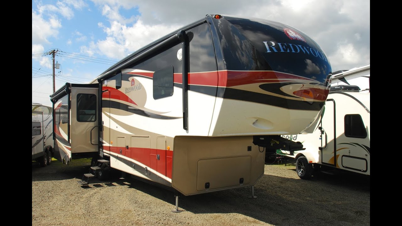 The 2014 Redwood 38GK with Black and Maroon Body Paint - YouTube