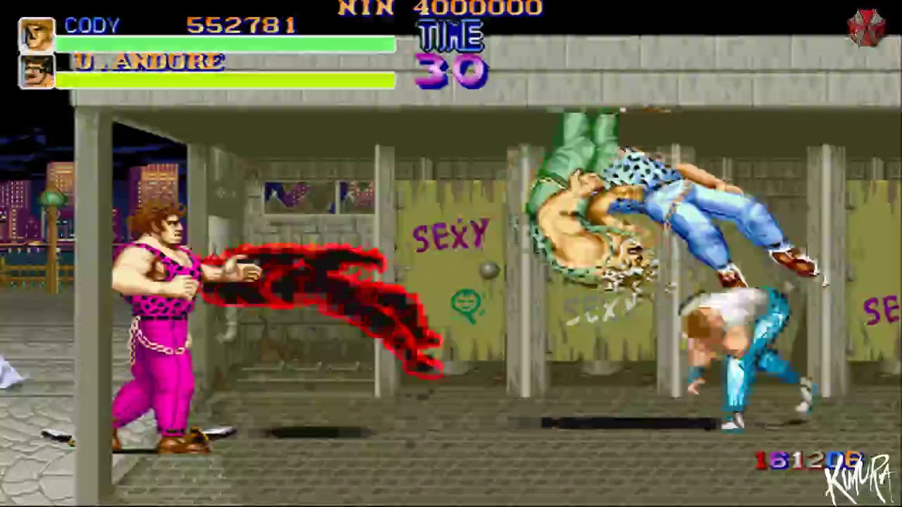 mame games final fight hack - YouTube