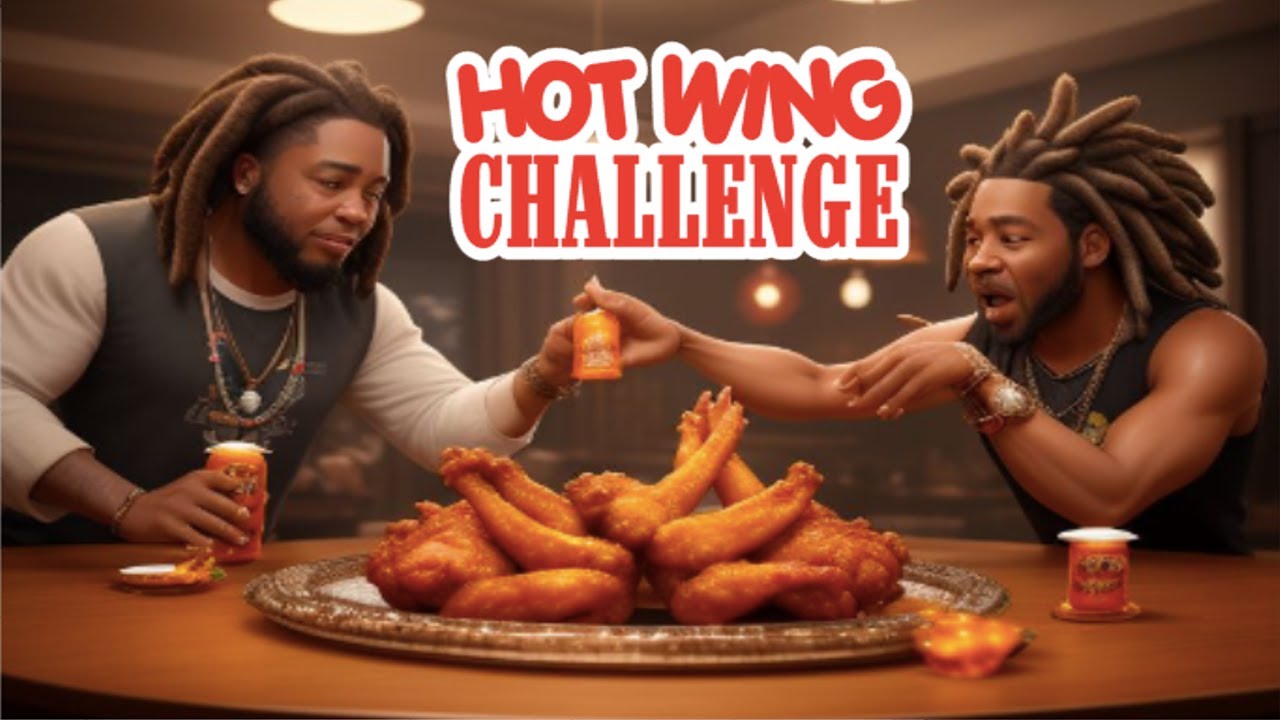 HOT WING CHALLENGE IN THE HOOD - YouTube