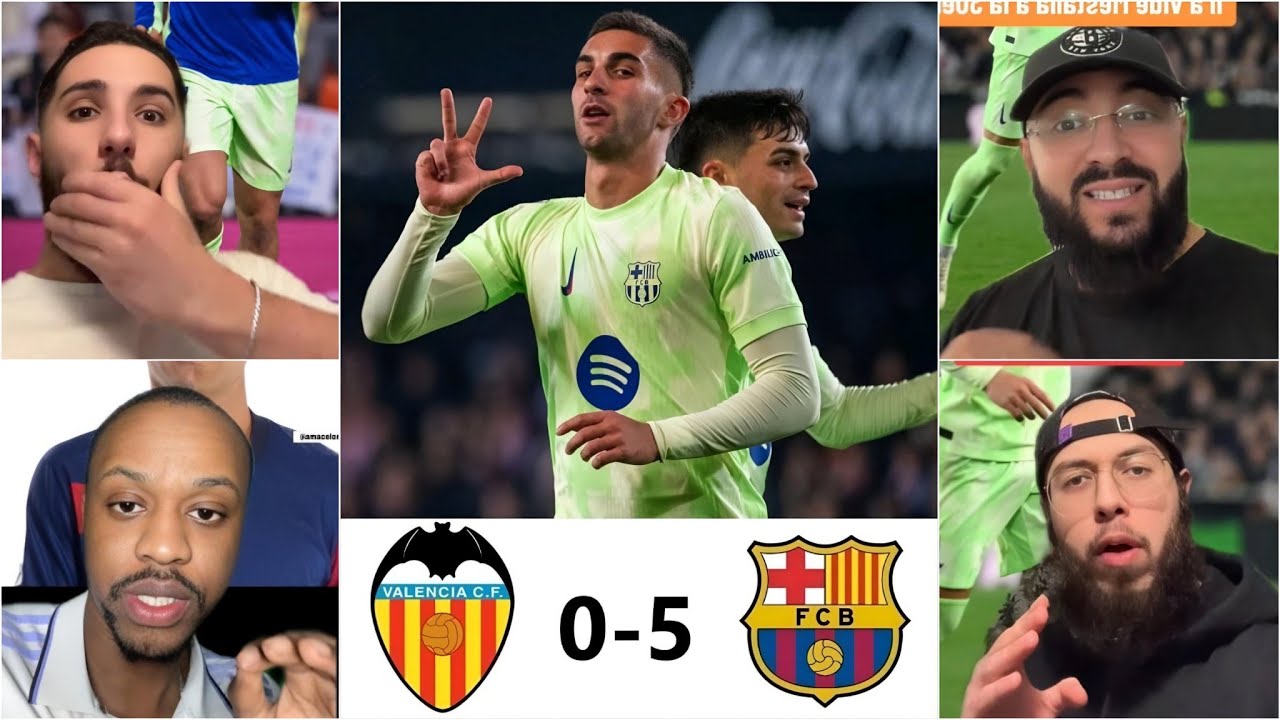 LES RÉACTIONS : VALENCE 0-5 BARCELONE (FERRAN TORRES BALLON D’OR 🥇 ...