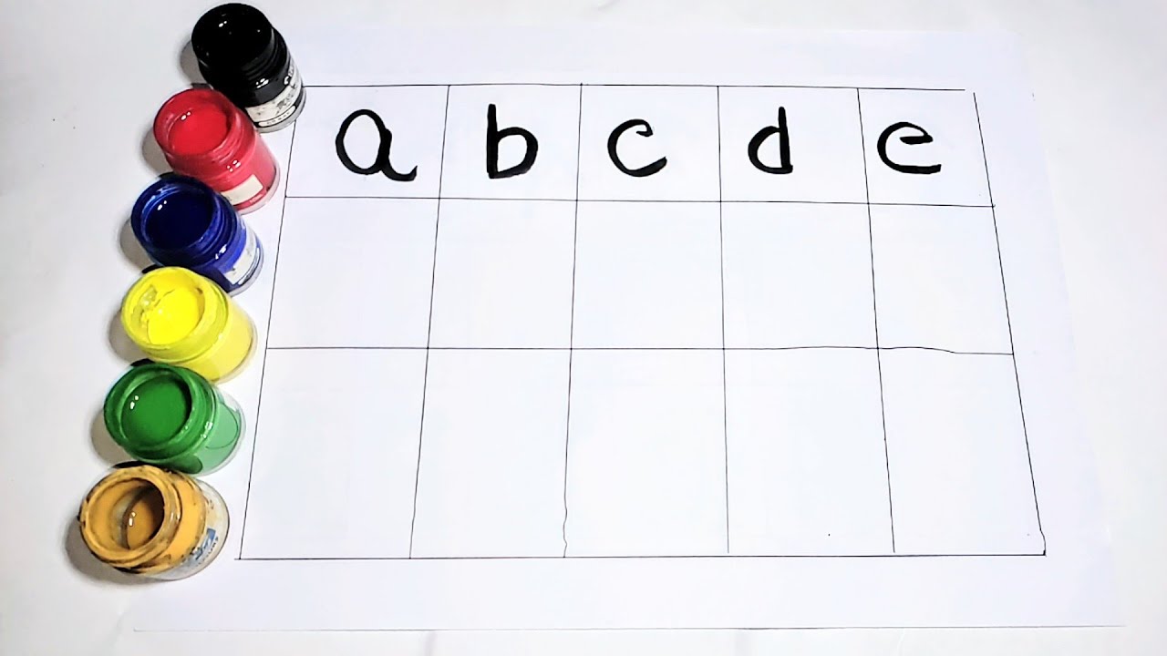 Small letters alphabet | drawing and colouring small Letters on pages ...