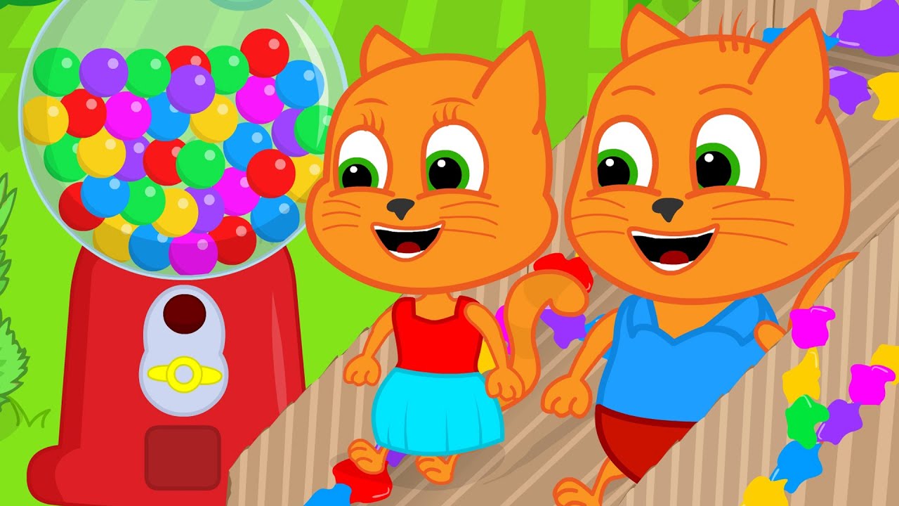Cats Family in English - Gumball Machine Attraction Cartoon for Kids ...