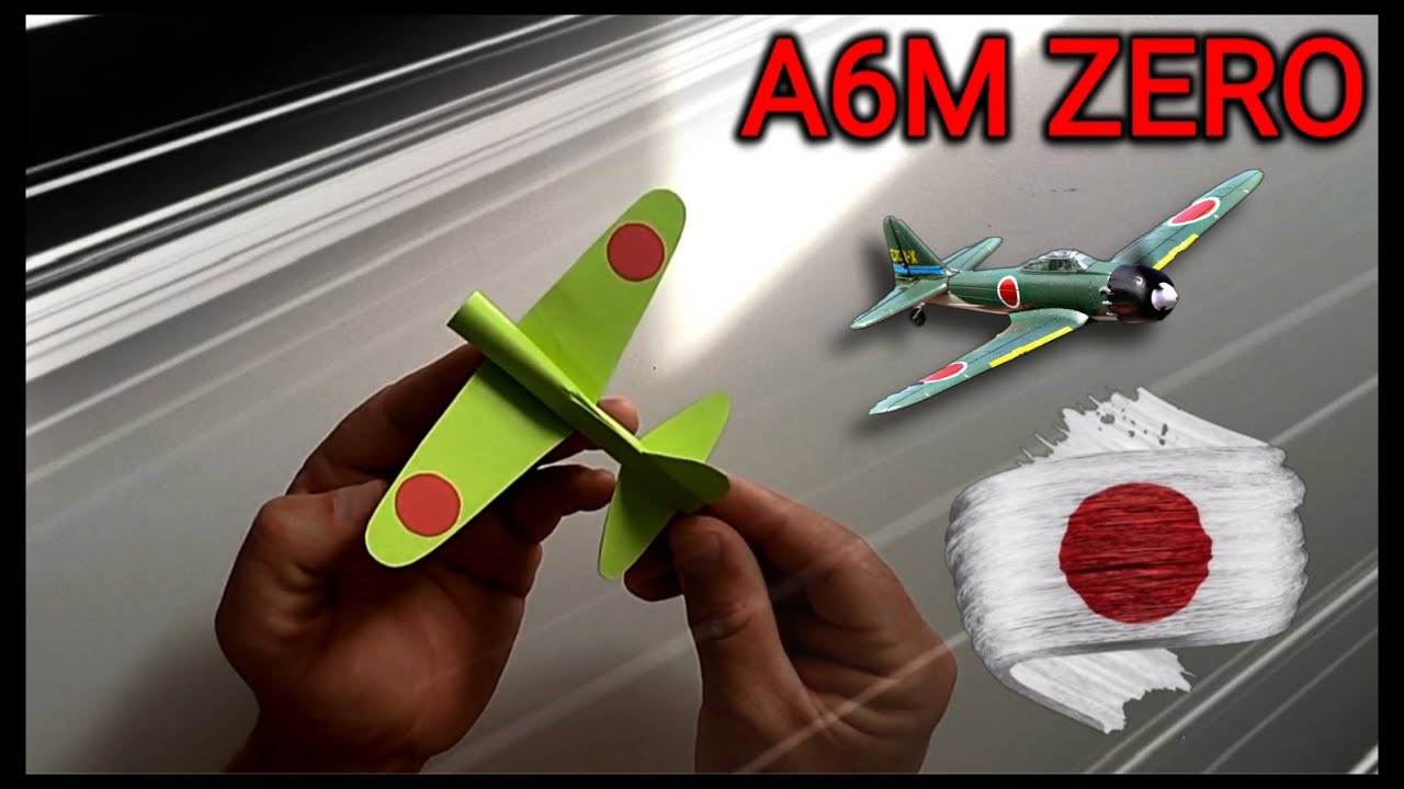 Como hacer un AVION de PAPEL Caza de combate A6M ZERO "PAPERCRAFT ...