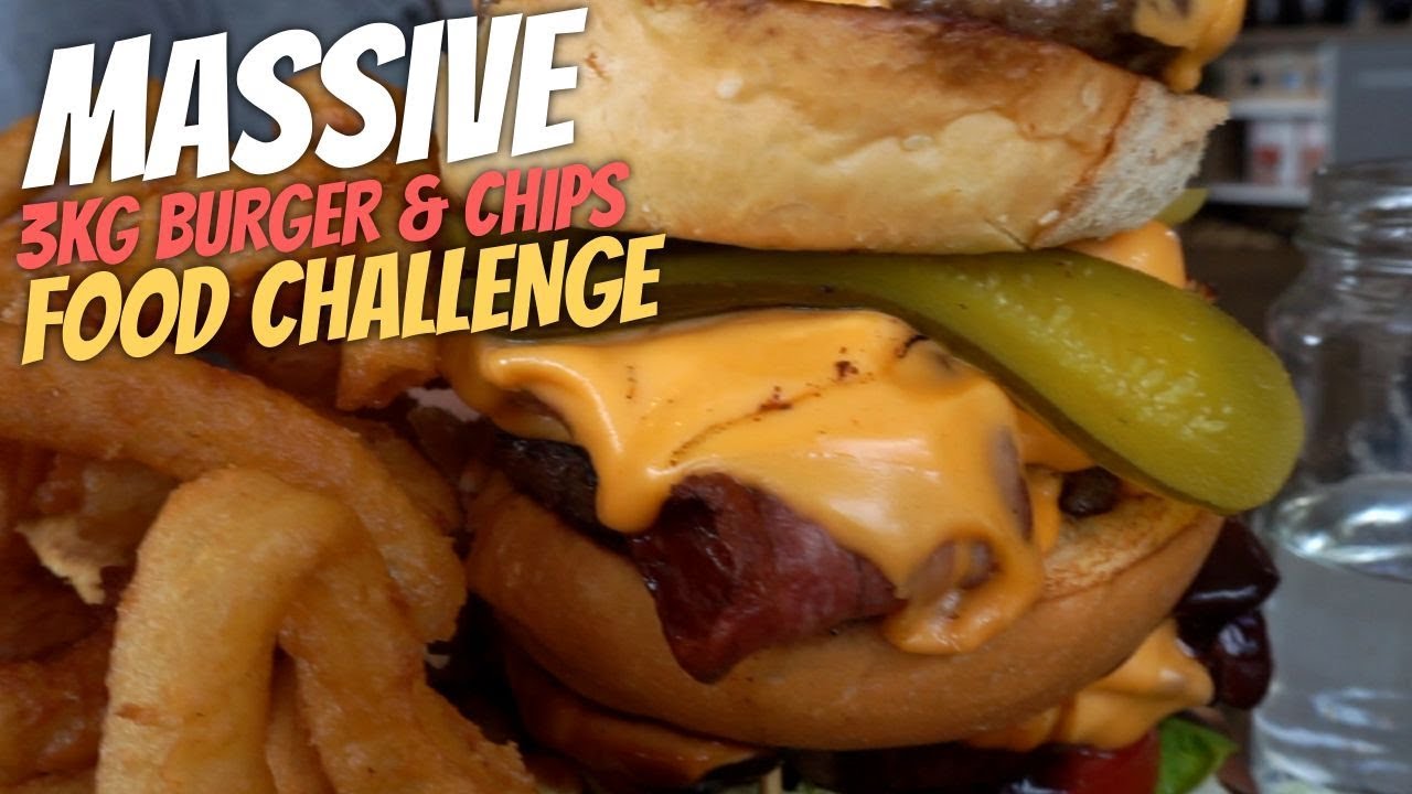 Perth Eating Challenges | Man VS 3kg Burger Challenge - YouTube