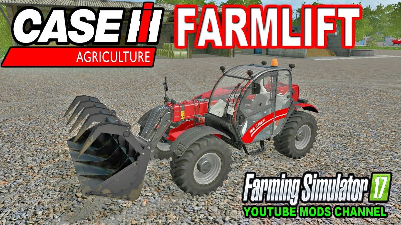 FS | 17 | Mods Case Farmlift 735 At Cow Farm - YouTube