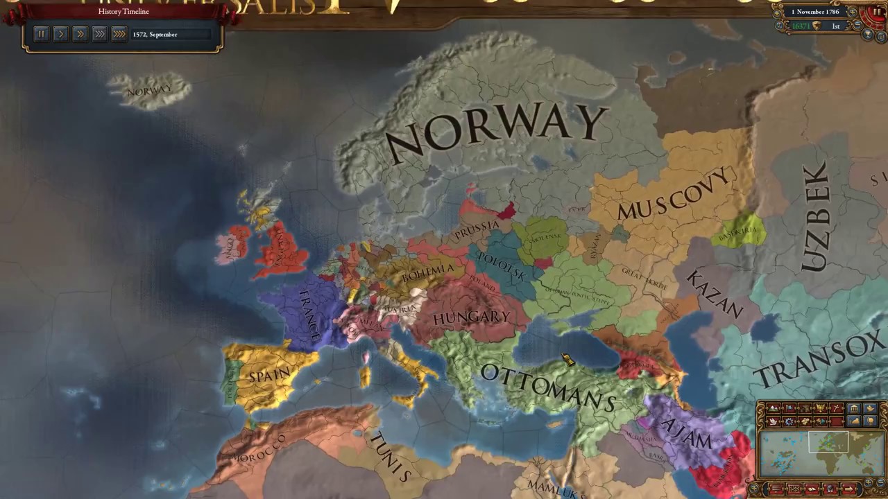 Europa Universalis 4 - Norwegian Wood Achievement (1.25.1 RNW) - YouTube