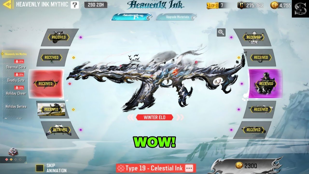 Mythic Type 19 Celestial Ink is back in CODM | Mythic Type 19 Celestial ...