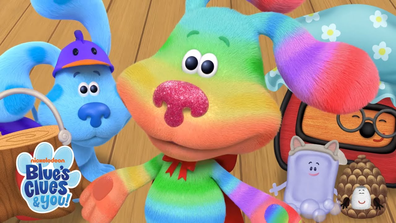 La gran obra de Perrita Arcoíris | Pistas de Blue y tú - YouTube