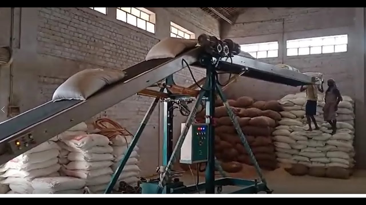 Cement Bag Truck Loading Unloading 100 kg bags used in godowns ...