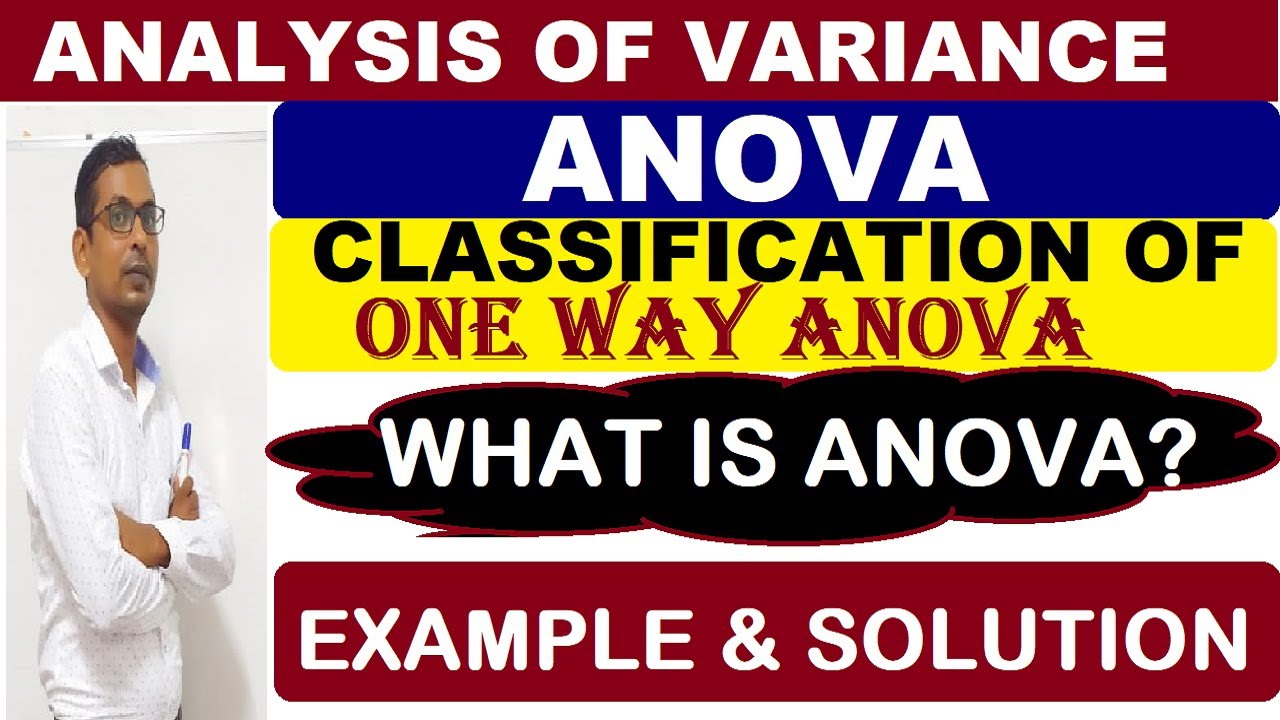 what is anova | classification of one way anova | Test of hypothesis ...