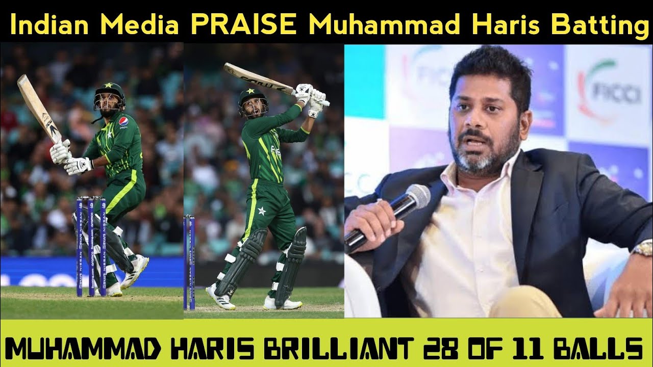 Indian Media PRAISE Muhammad Haris Batting || Indian Media Shocked On ...