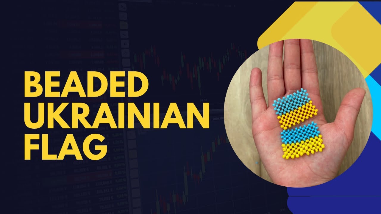 How to Make a Beaded Ukrainian Flag | Easy 48-Step Tutorial #beads # ...