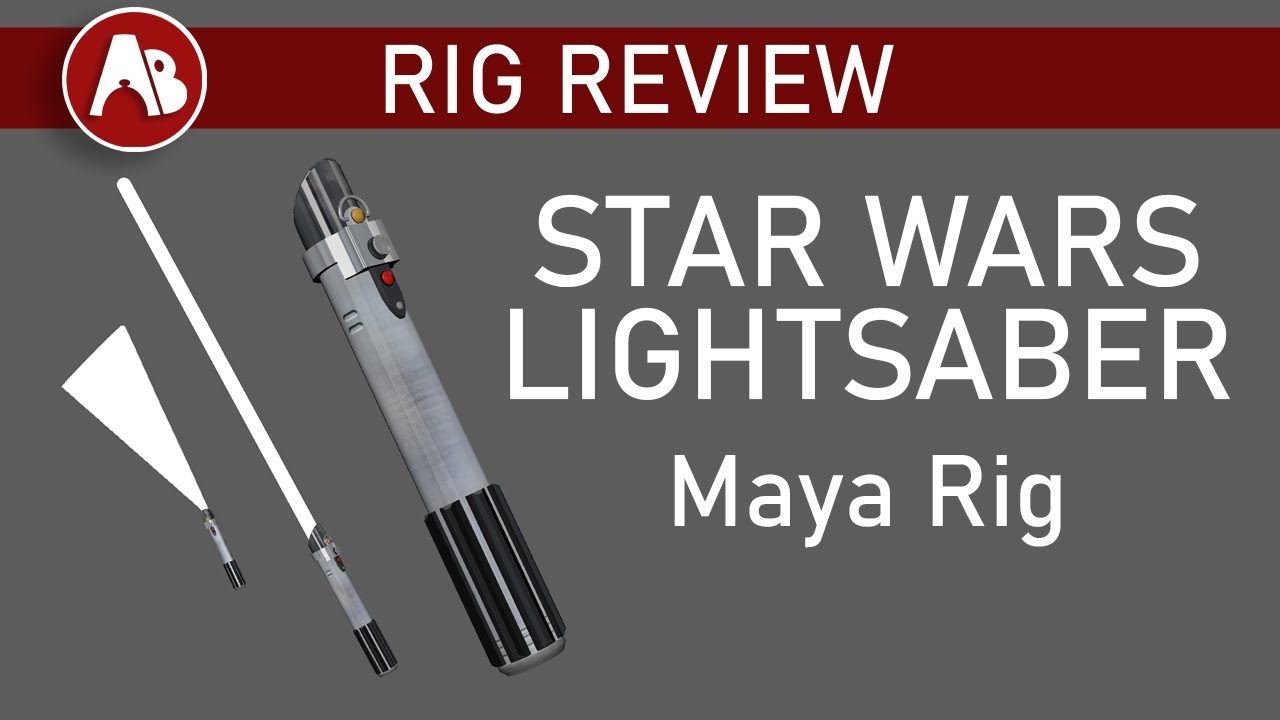 Star Wars Lightsaber - (free) Maya Animation Rig - Review - YouTube