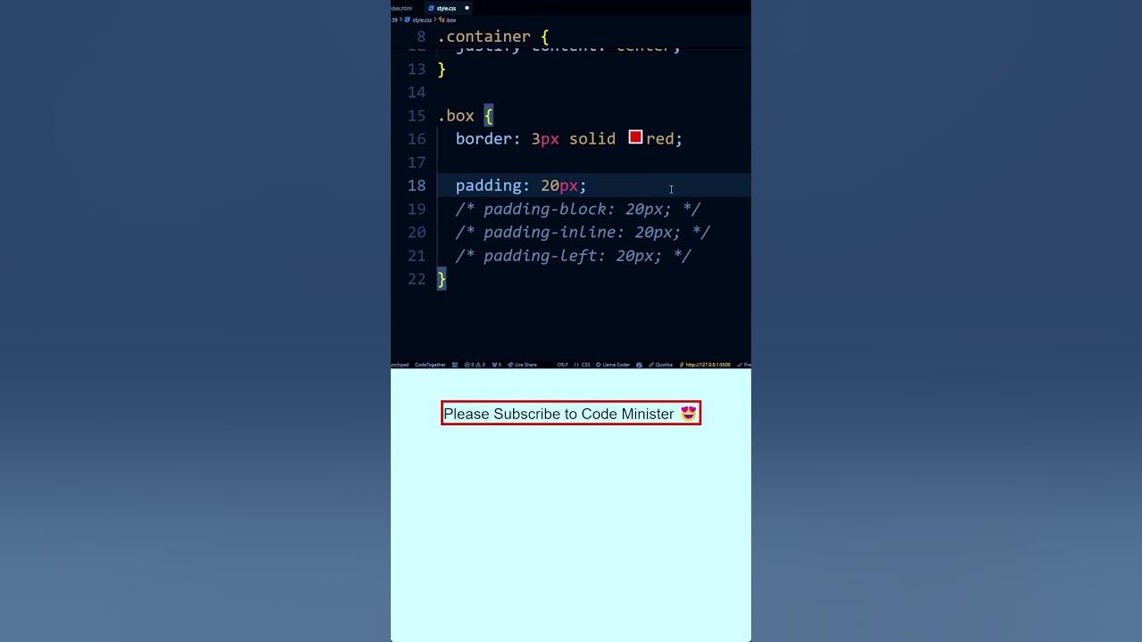 Day 39 Of 45 Days Css Challenge Padding In Css Codeminister Css3 