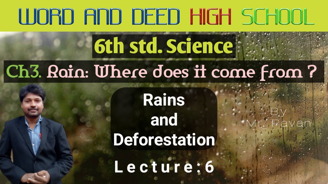 6th std//Science//Ch3: Rain Where Does It Come From?// Rains and ...