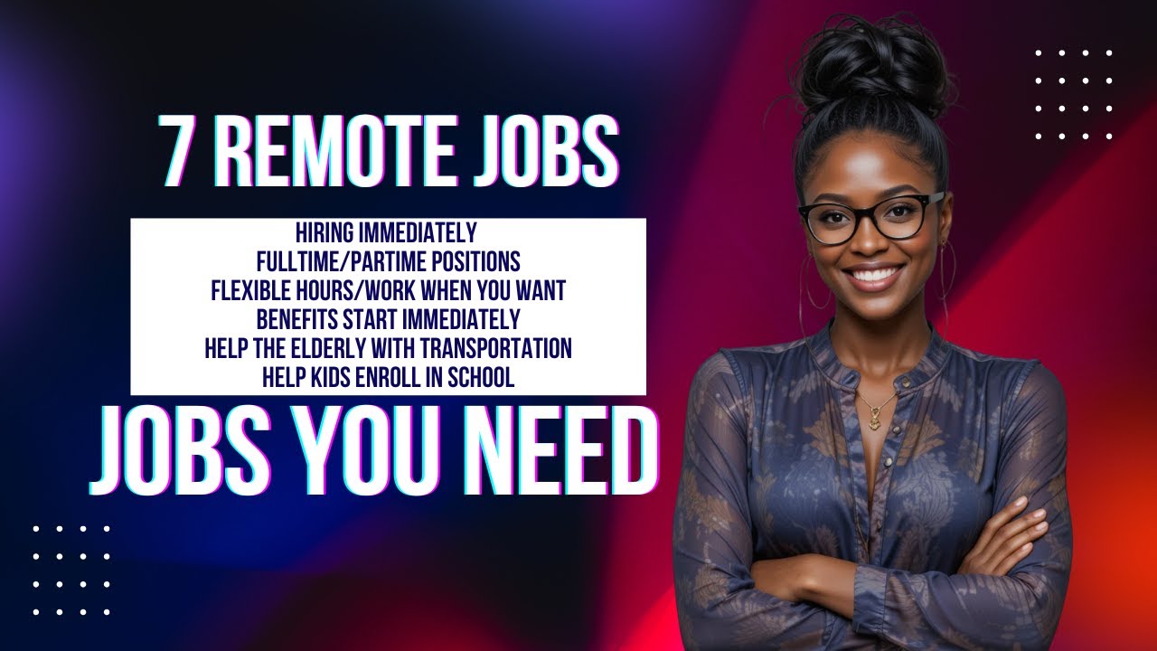 🔥7 Legit Remote Jobs Hiring Now! Flexible Hours, Quick Interviews, and ...