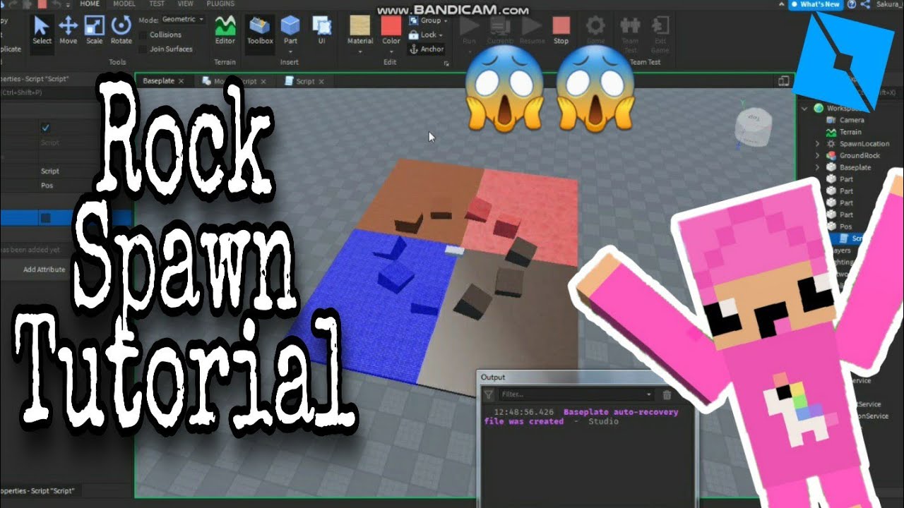 Roblox Studio #1 - Rock Spawn Tutorial ( Ground Rock ) - YouTube