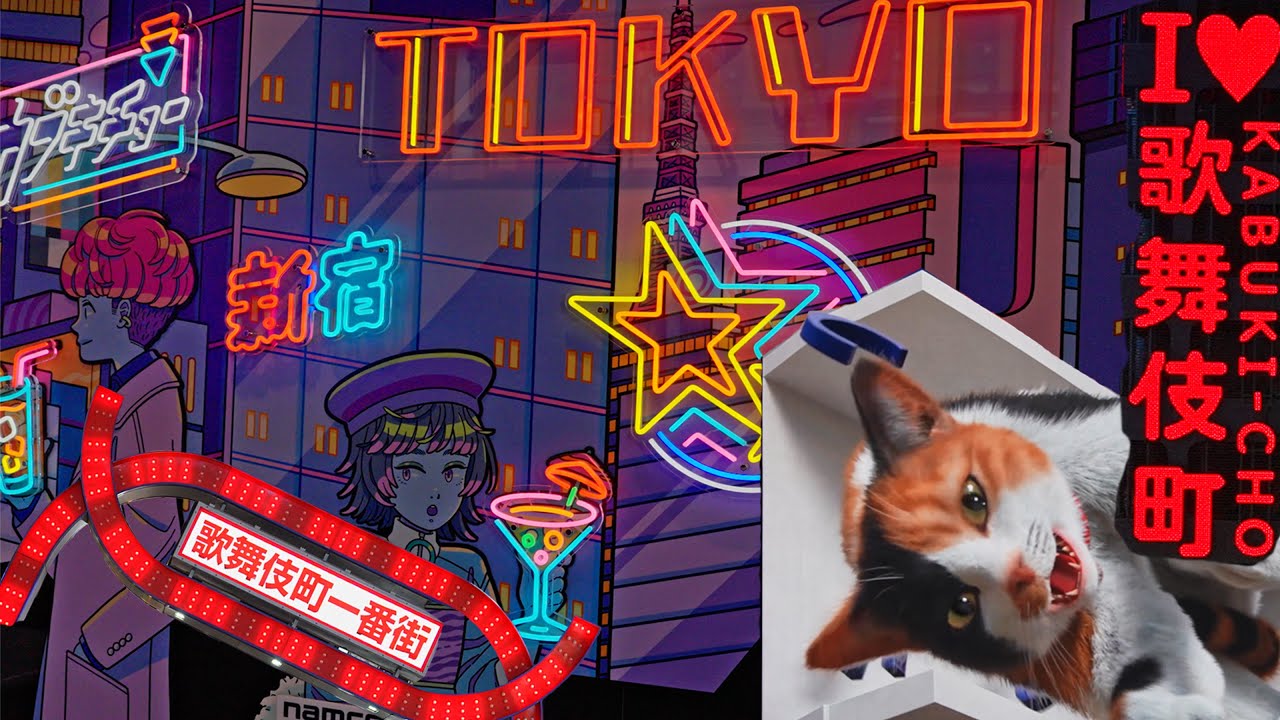 Shinjuku - 3D Cat /Kabukicho /Piss Alley /Garden Shrine - YouTube
