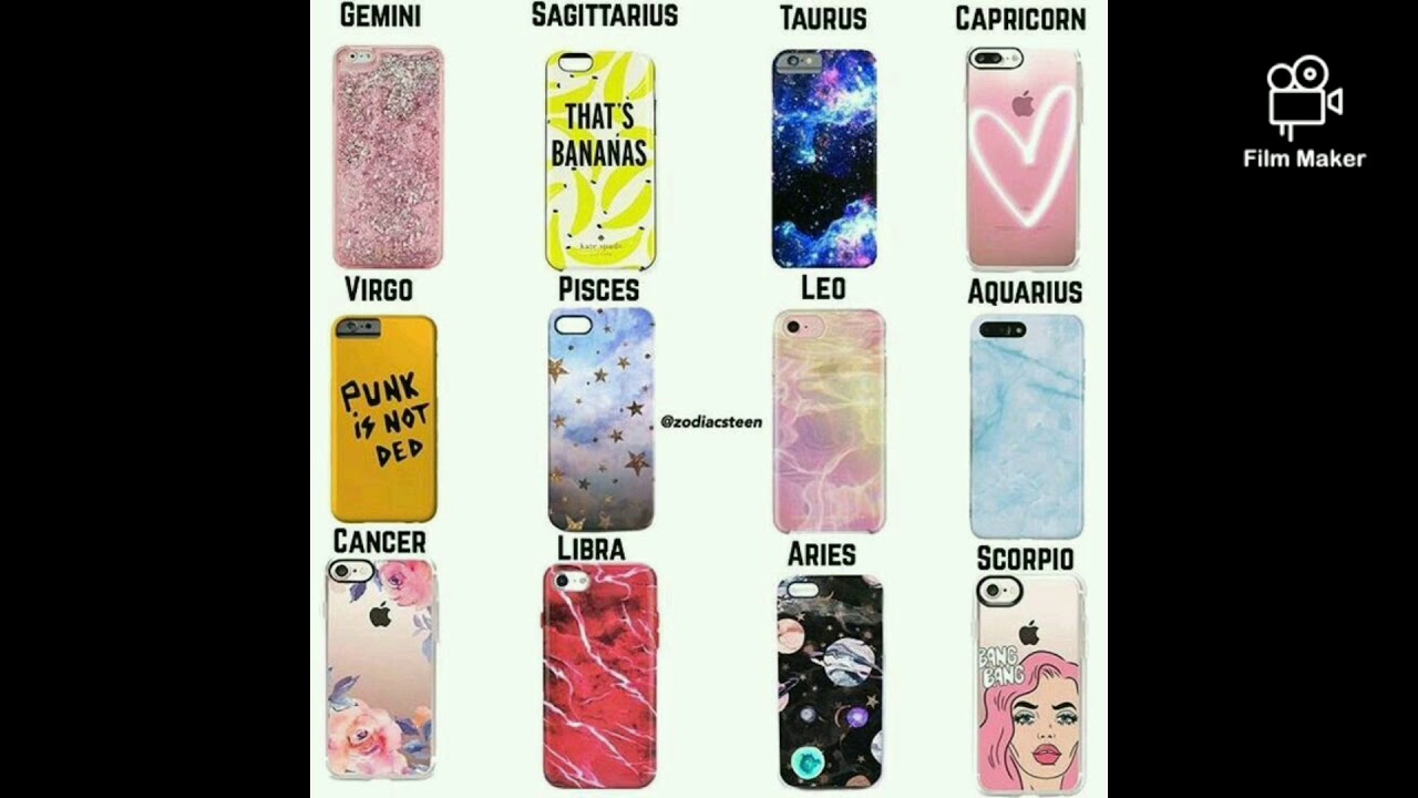 Zodiac signs as phone cases - YouTube