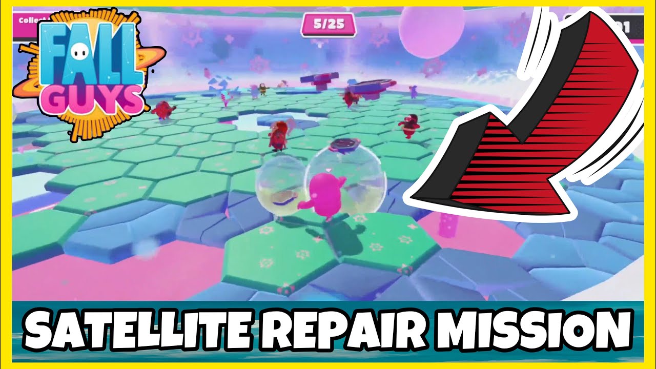HOW TO WIN IN THE NEW SATELLITE REPAIR EVENT | FALL GUYS LATEST EVENT ...