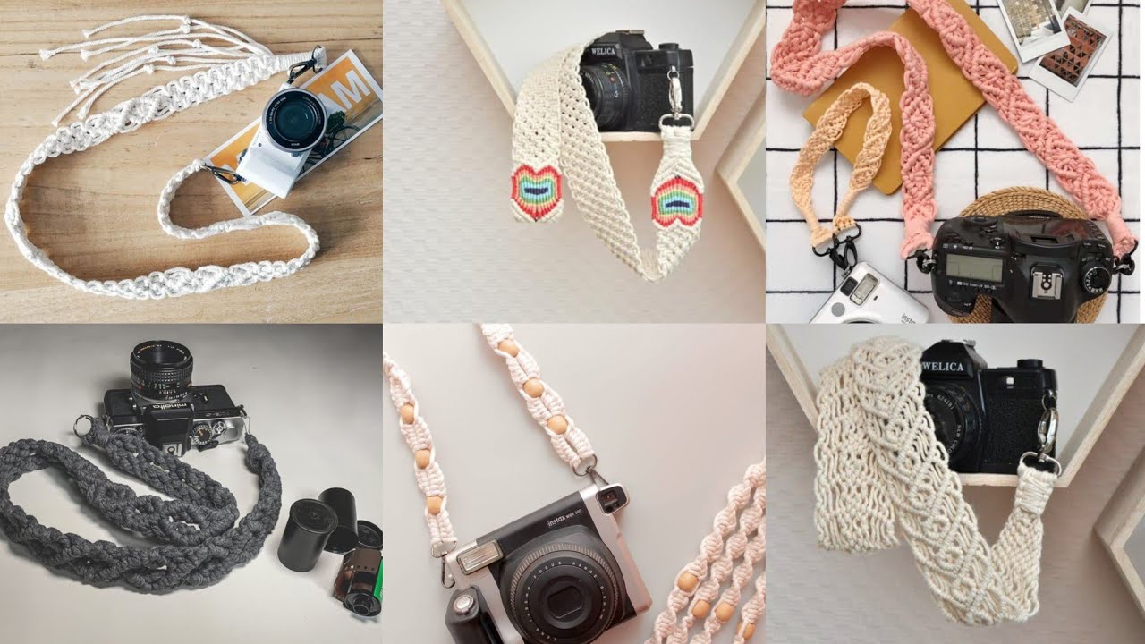 Top most stylish and easy to make ideas of macrame camera holder straps ...