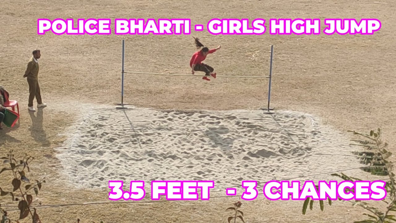 GIRLS POLICE HIGH JUMP TEST #policebharti #girlshighjump # ...