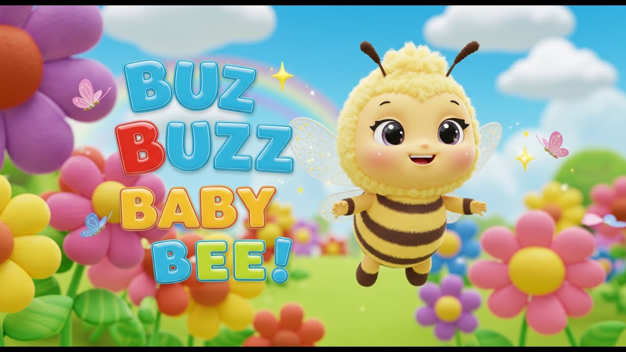 Buzz Buzz! 🐝 Cute Baby Bee Song with Dance | Melolu - YouTube
