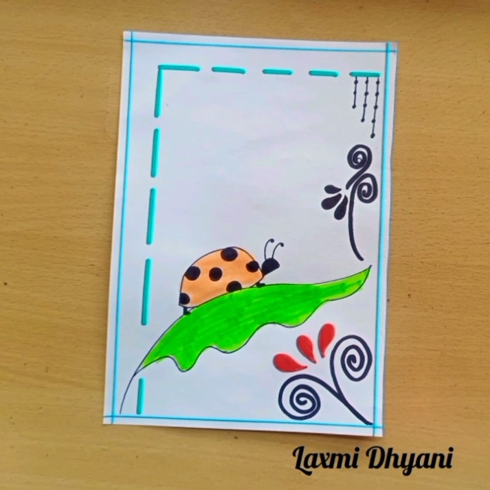 Border Design Notebook Cover #creative #calligraphy #designidea # ...